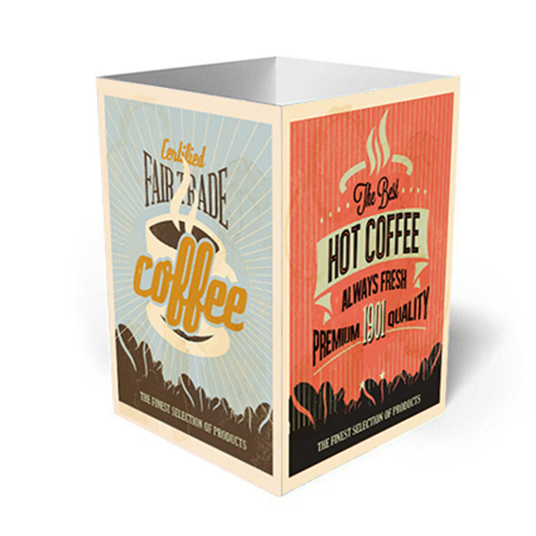 Square Table Talkers - Table Talker Printing